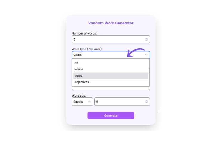 Random Word Generator | No Signup required