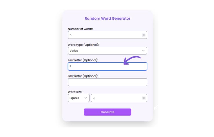 Random Word Generator | No Signup required